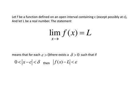 ppt the formal definition of limit powerpoint presentation free download id 3041993