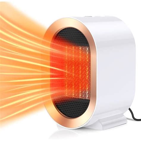 Chauffage Soufflant 1200W Chauffage Électrique Avec 2 Modes Portable
