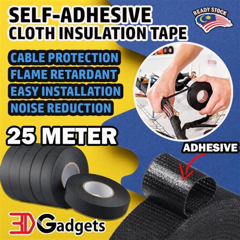 Self Adhesive Cloth Electrical Insulation Tape 3D Gadgets Malaysia