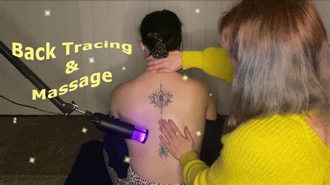 ASMR Back Tracing And Massage Real Person YouTube