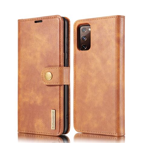 DG MING Detachable 2 In 1 Fodral Till Samsung Galaxy S20 FE Brun