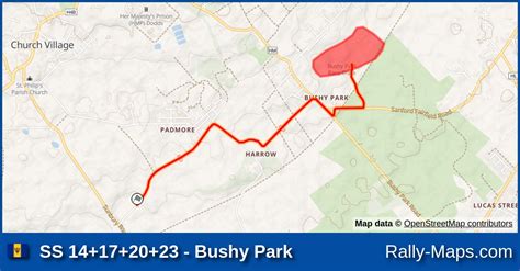SS 14 17 20 23 Bushy Park Stage Map Rally Barbados 2014 Rally