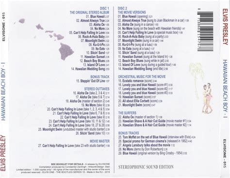 Hawaiian Beach Boy The Expanded Blue Hawaii Album Volume 1 2CD