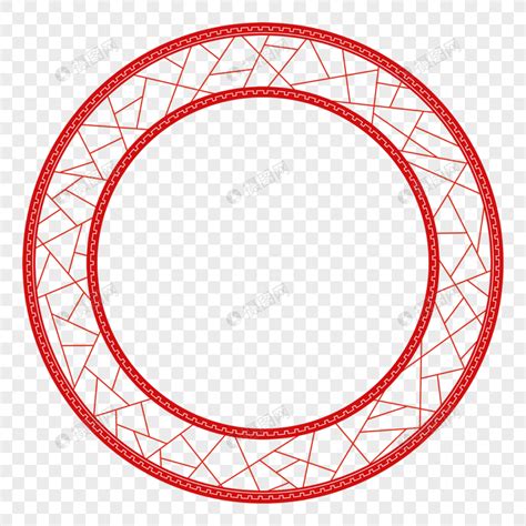 中式传统圆形边框花纹矢量图元素素材下载 正版素材401527524 摄图网