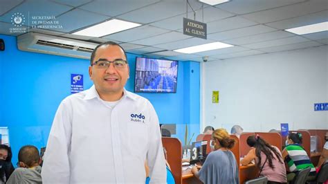 El Gobierno recuerda a usuarios de la ANDA que está por vencer el plazo