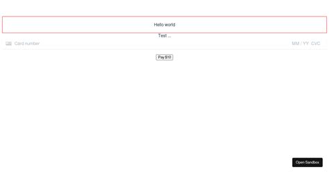 vue stripe elements ex 1 codesandbox