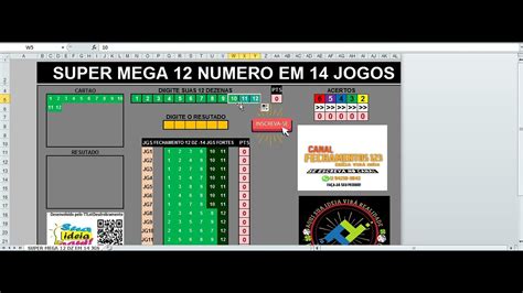 GRATUITA SUPER MEGA SENA 12 DEZENAS EM 14 JOGOS SE 5 GARANTE QUADRA 5