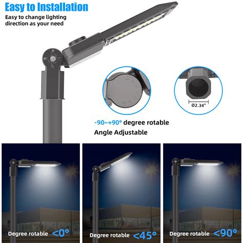 300W LED Shoebox Parking Lot Light Commercial Outdoor Area Street Pole