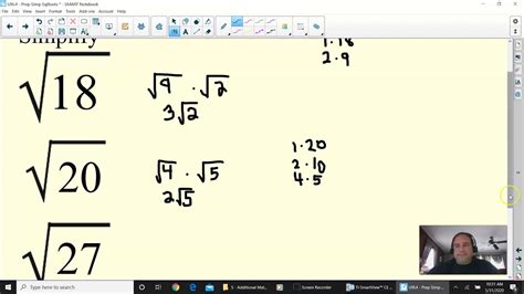 How To Solve Non Perfect Square Roots