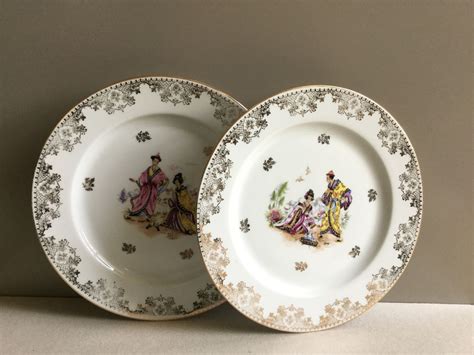 Lot De 2 Assiettes Porcelaine De Limoges NANKIN Luckyfind