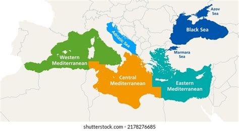 Mapa Del Mar Mediterraneo Oriental