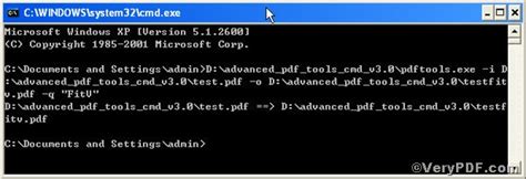 fit pdf page height to the window of pdf reader via advanced pdf tools command line verypdf
