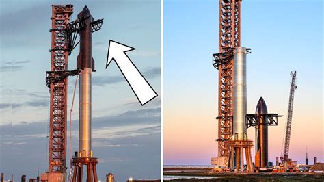 STACKED SpaceX LIFTED Ship 20 With Chopstick Arm S For The First Time