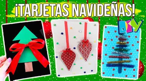 10 TARJETAS de NAVIDAD FÁCILES y bonitas HECHAS A MANO MANUALIDADES