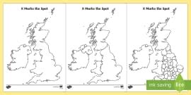 FREE England Counties Map Colouring Sheet Twinkl