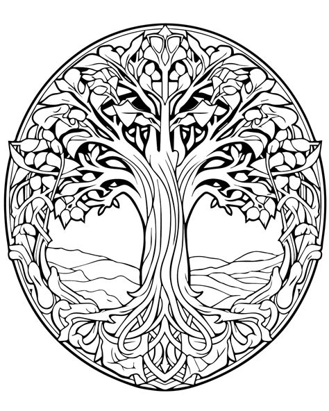 Coloriage Arbre De Vie Imprimer Sur Coloriageenfant
