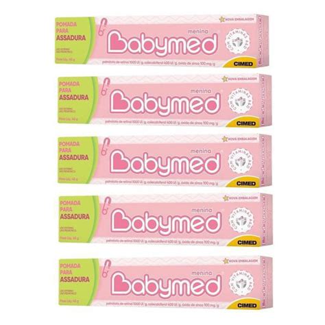 Kit Babymed Pomada Para Assaduras Cimed 45G Rosa 5 Unidades Submarino