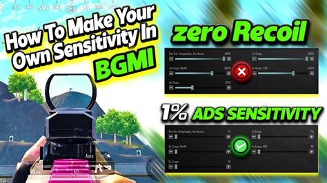 How To Make Your Own Sensitivity In Bgmi Bgmi Scope Setting X X X