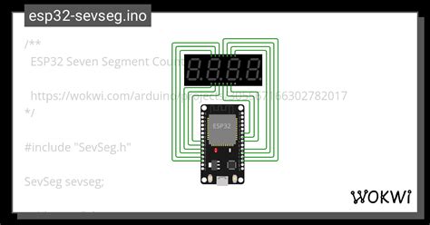 seven segment wokwi esp32 stm32 arduino simulator