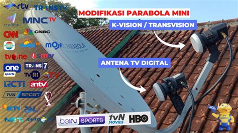 Menggabungkan K Vision Dengan Antena TV Digital Dalam Satu Parabola