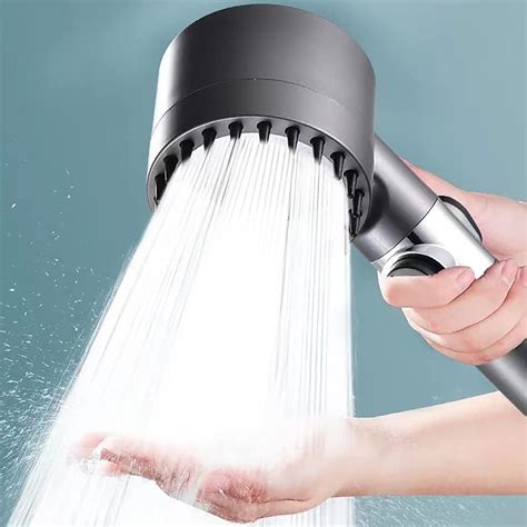 Pommeau de Douche Haute Pression pour Salle de Bain 4 Modes Réglable