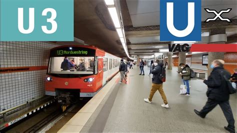 CAB RIDE U Bahn Nürnberg U3 Führerstandsmitfahrt Nordwestring