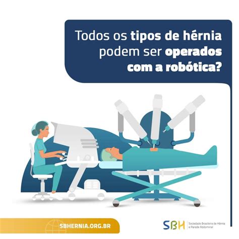 Todos os tipos de hérnia podem ser operados por robótica SBH