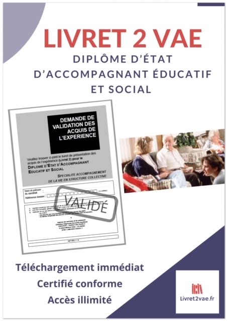 Livret 2 VAE DEAES Diplôme dEtat Accompagnant Educatif et Social ref