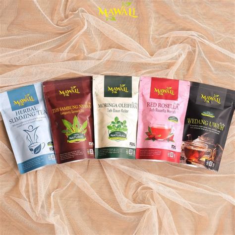 Jual Mawali Teh Sambung Nyawa Daun Kelor Rosella WedangUwuh