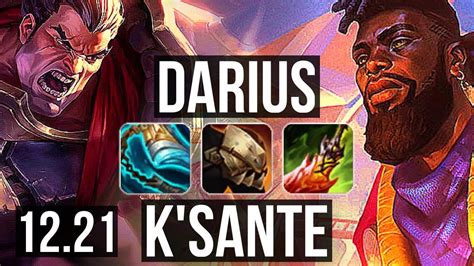 DARIUS Vs K SANTE TOP Quadra Legendary 400 Games 14 4 6 KR