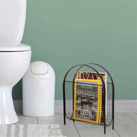 Rebrilliant Metal Free Standing Magazine Rack Wayfair