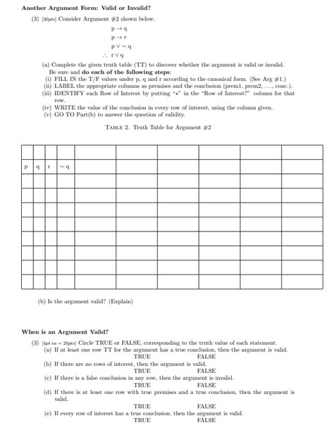 Solved Argument Forms Valid V S Invalid Pts Chegg