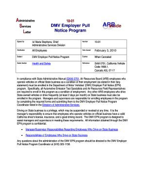 Pull Notice Form Fill And Sign Printable Template Online
