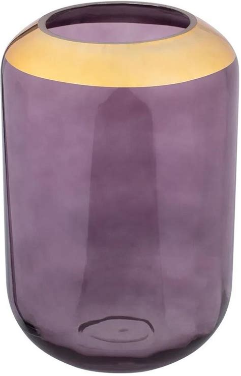 Altom Design Wazon Szklany Na Kwiaty Aurora 24cm Fioletowy 103016867