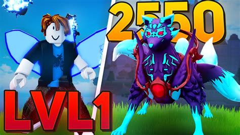 Noob To PRO With KITSUNE Fruit MAX LEVEL In Blox Fruits YouTube