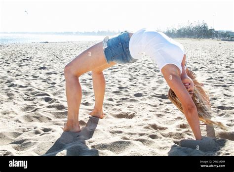 Female Bending Over Hi Res Stock Photography And Images Alamy