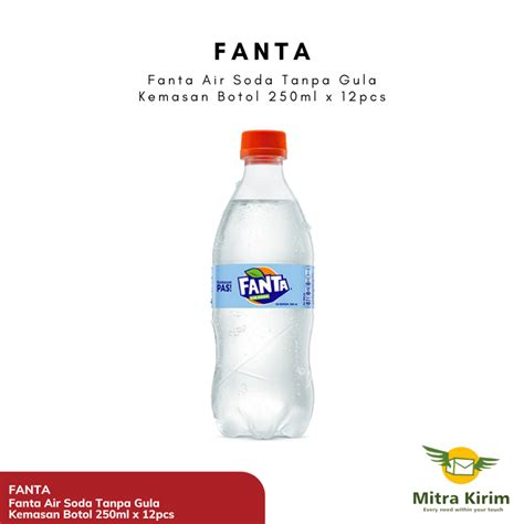 Jual Fanta Soda Water Air Soda Putih 250ml X 12pcs Botol Shopee