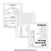Angel Visits Mary Activity Pages Bible Crafts Shop