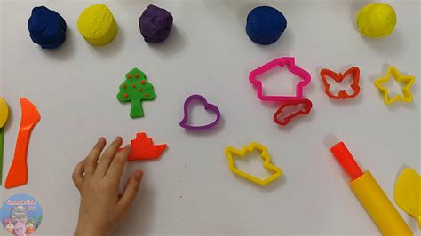 OYUN HAMURLARI İLE ŞEKİLLER YAPIYORUZ Oyun hamuru videoları play doh