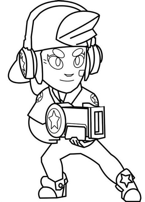 Coloriage Brawl Stars Shelly Bandita Intro Brawl Stars Panzoid