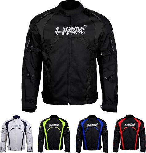 Hwk Chamarra De Motociclista Tela Impermeable De Alta Visibilidad