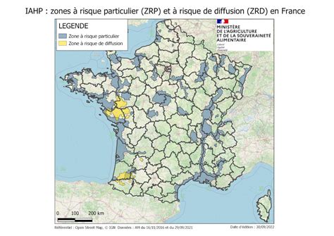 Influenza aviaire hautement pathogène IAHP la situation en France