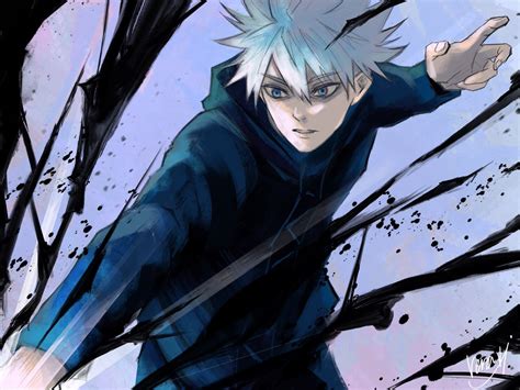 呪術廻戦あと個人的に気に入っている五条悟の黒閃も再喝 零田ナリのイラスト