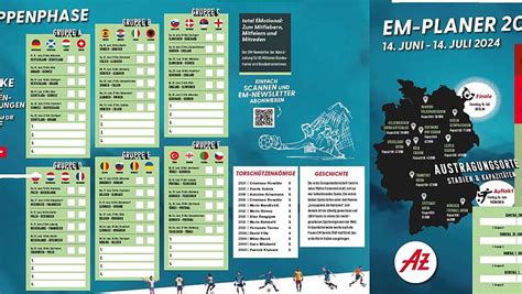 Der EM Spielplan 2024 als PDF zum Ausdrucken Abendzeitung München