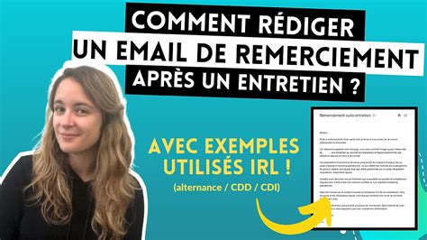 L email de remerciement après un entretien de recrutement