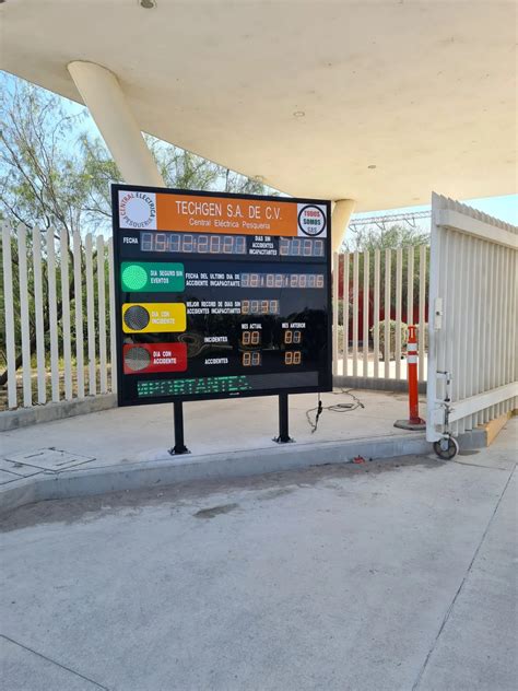 Tableros De Producci N Contador De D As Sin Accidentes Edled