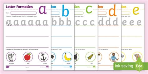 Letter Formation Worksheets L Insegnante Ha Fatto Twinkl