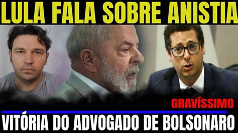 3 LULA MANIFESTA SOBRE ANISTIA GOVERNO QUER PUNIR DEPUTADOS CEREADOR