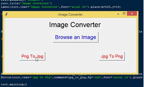 Image Converter Using Tkinter In Python With Source Code SourceCodester