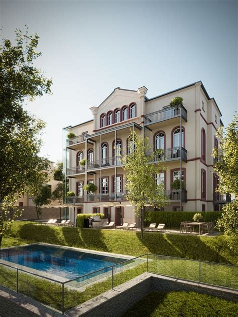 Exterior Visualization Kureck City Villas Wiesbaden Ronen Bekerman